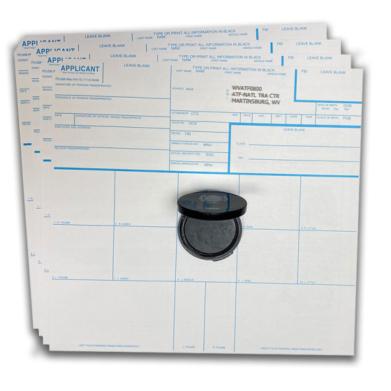 NFA Fingerprint Kit | At-Home ATF finger prints | Free Return Shipping ...